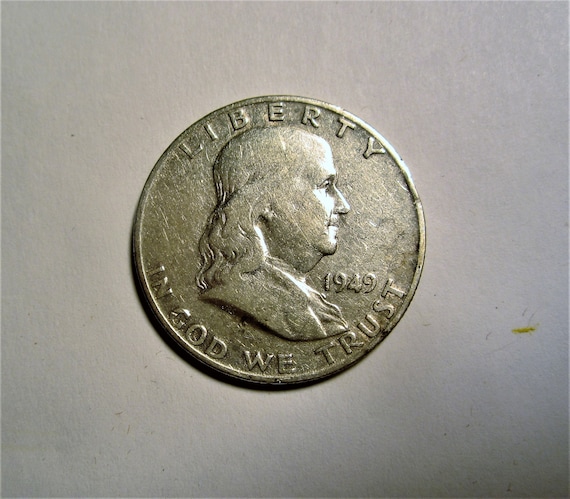 Franklin Half Dollar Mint Mark Tough 'S' MINT MARK SAN FRANCISCO