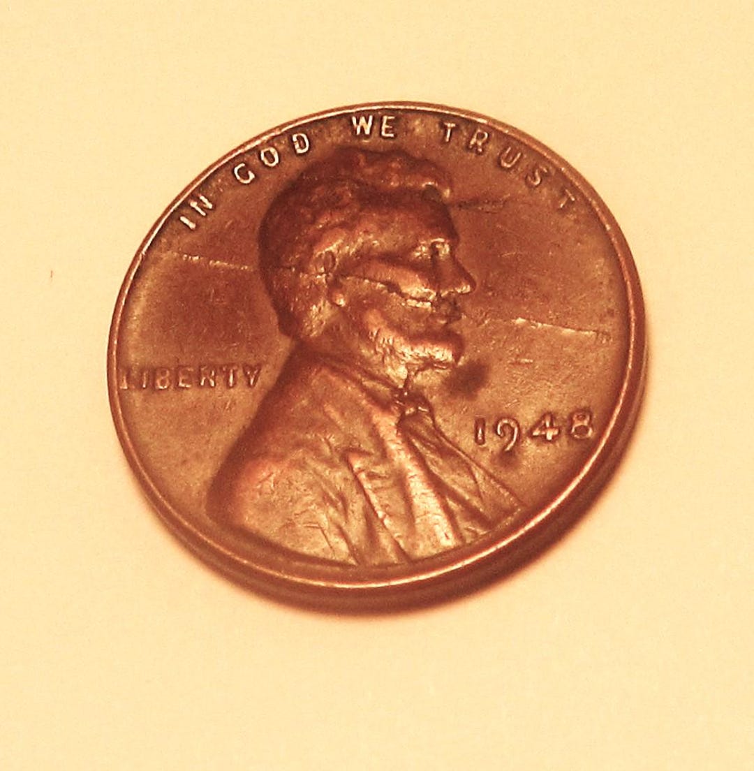 Error Coin / Large Die Break Obverse / Dated 1948 / Lamination Error ...