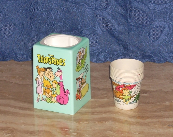 Flintstones Jetsons Dixie Cup Dispenser With 10 Unused Original Paper ...