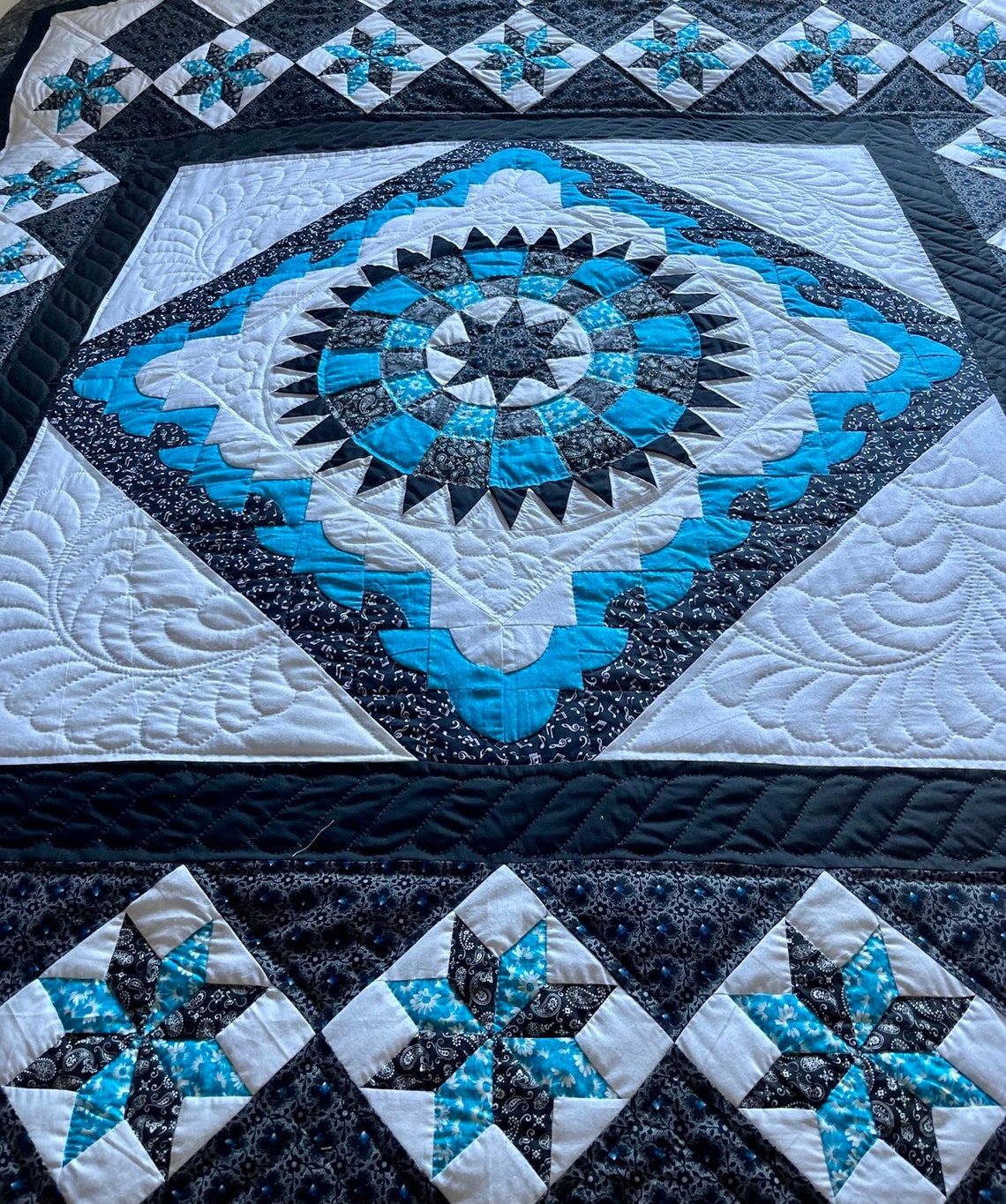 Amish Quilt for Sale Stars Over the Georgetown Path New Amish King ...