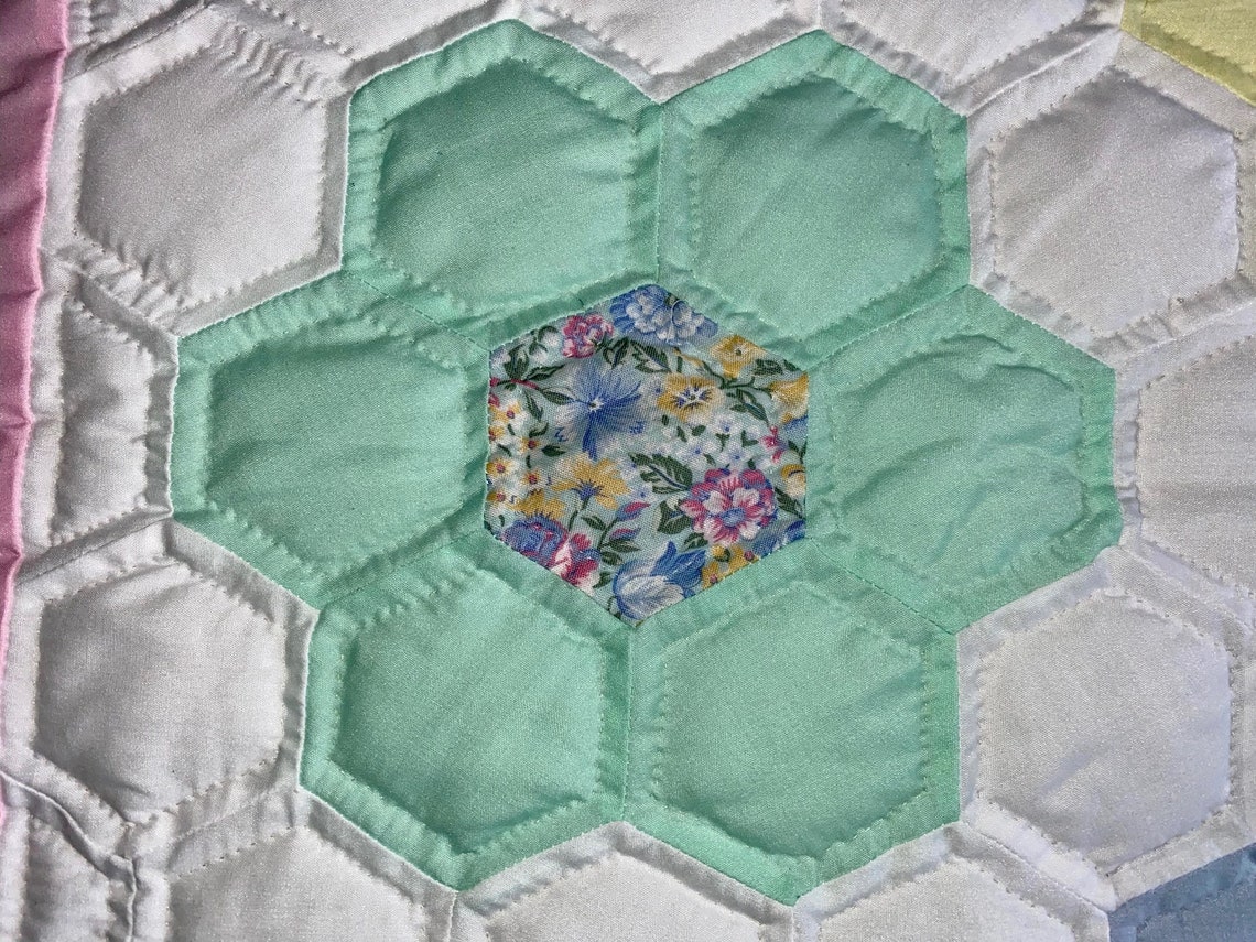 Amish Baby Quilt Flower Garden Quilt Pattern - Etsy