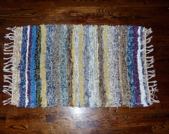 Handwoven Amish Rag Rug 47" X 29" - Etsy