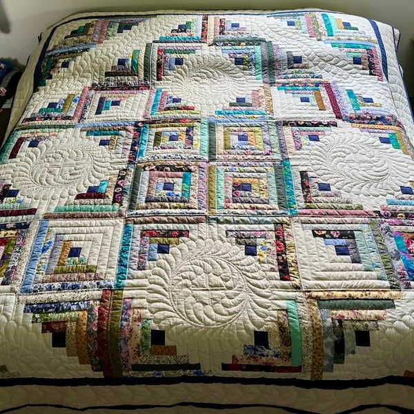 Star Log Cabin - Etsy