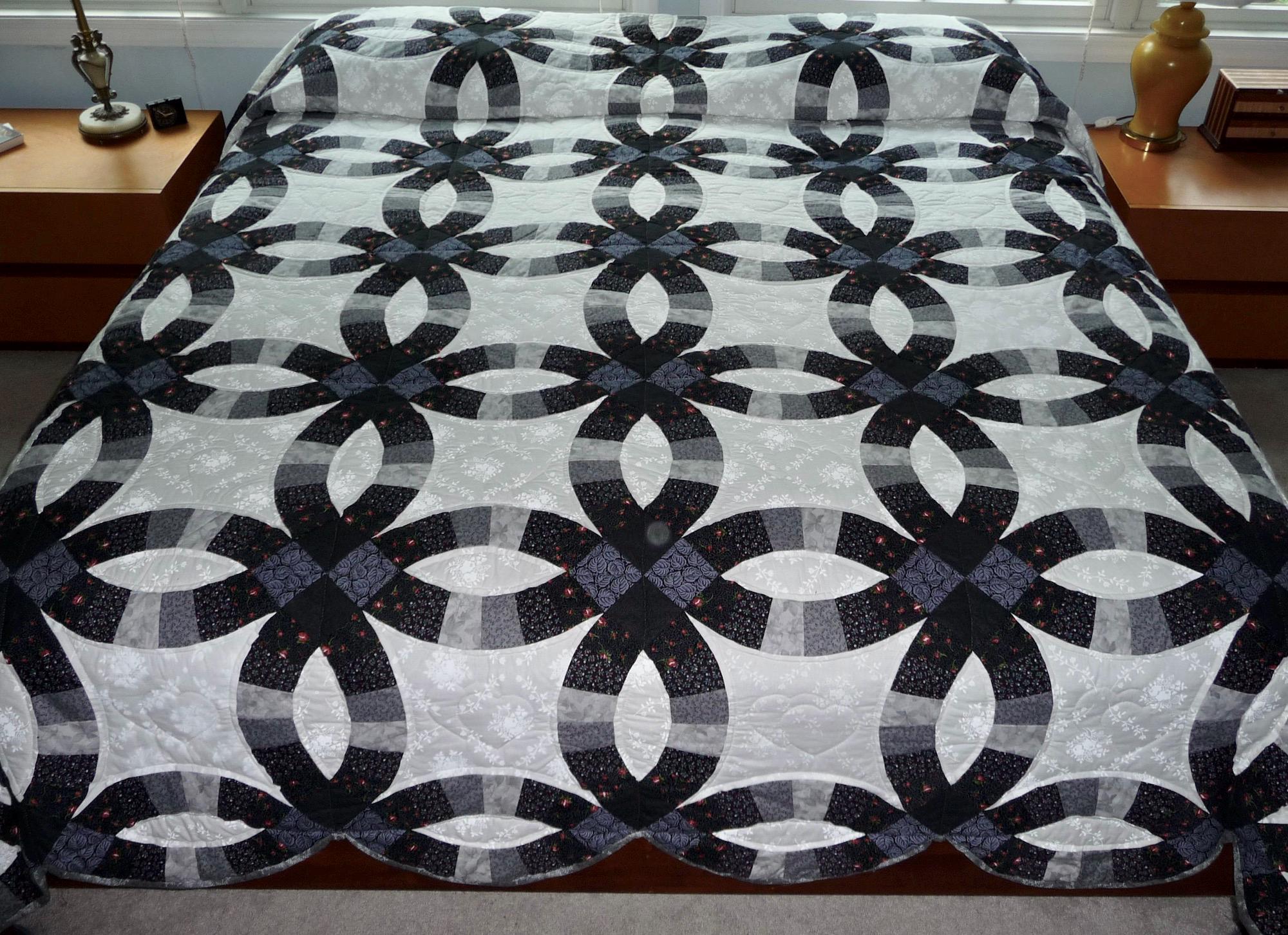 Amish Double Wedding Ring Quilt: King Size, Hand-quilted - Etsy