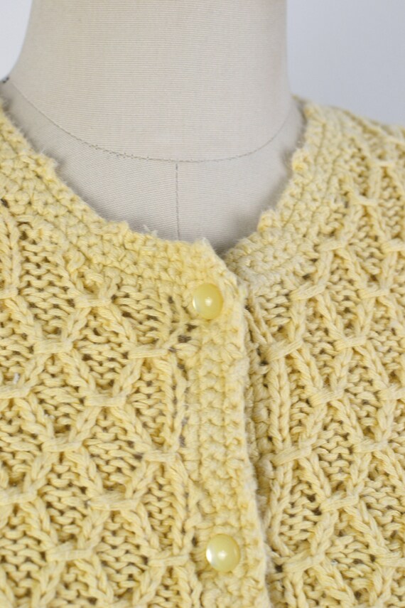 Women's Vintage 90s Pastel Pale Yellow Ramie Cotton B… - Gem