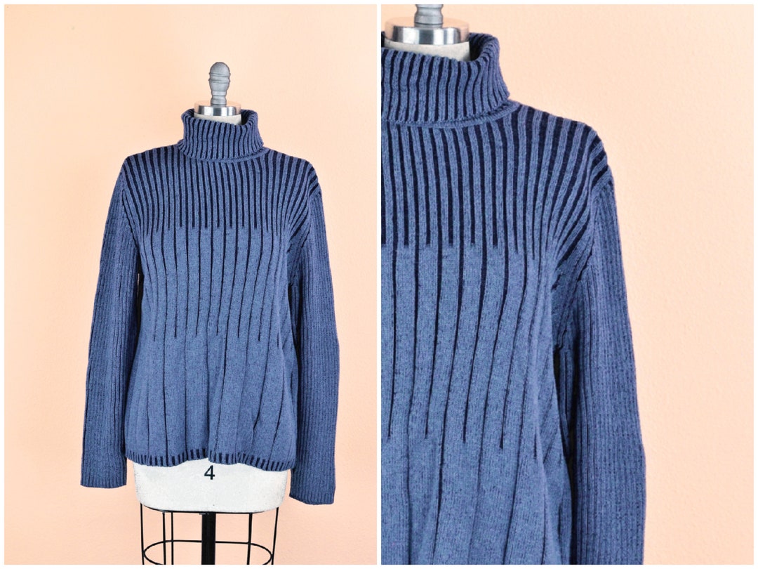 Women's Vintage 90s Cotton Muted Cornflower Navy Blue - Etsy