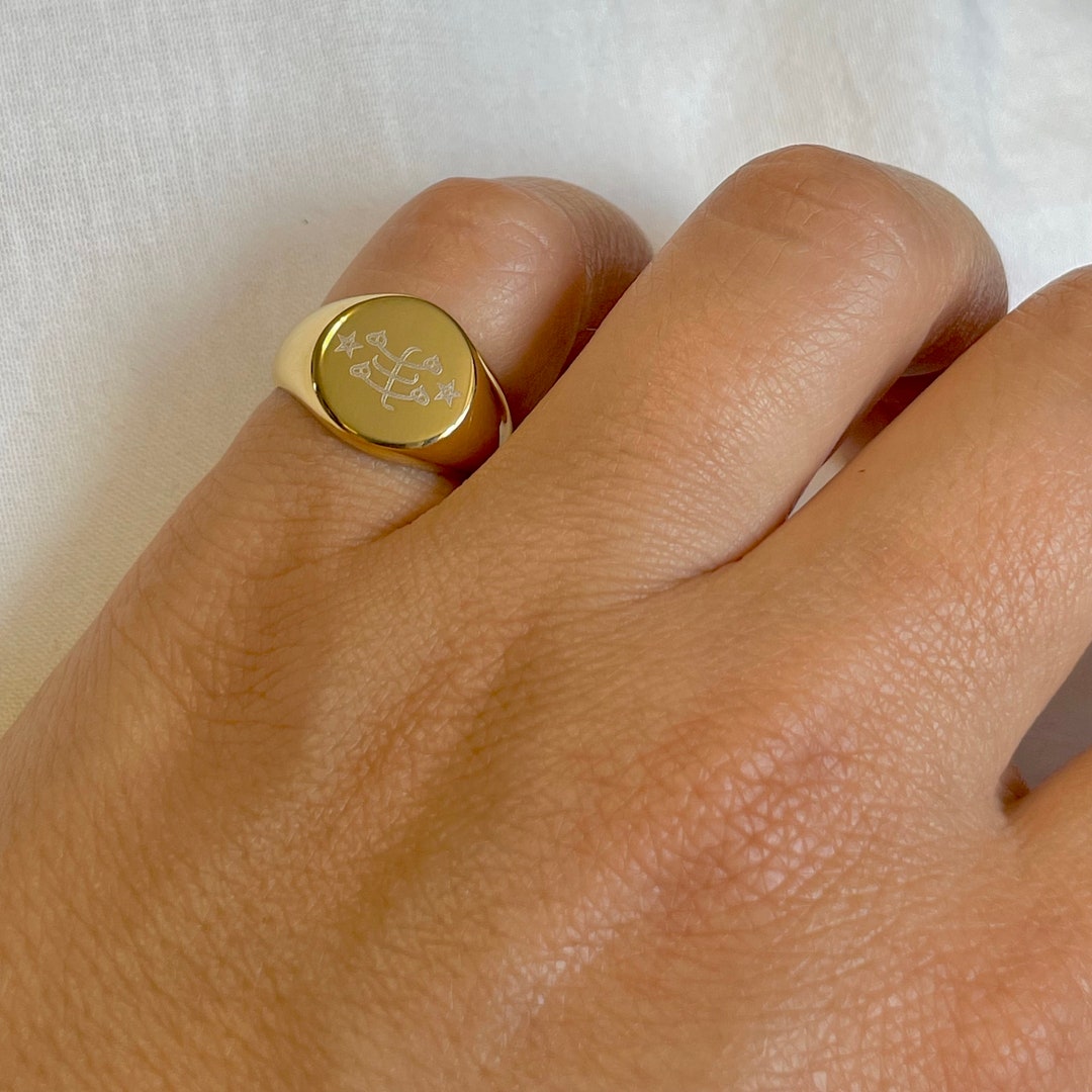 Classic Baháí Signet Ring With Ringstone Symbol Stainless Steel - Etsy