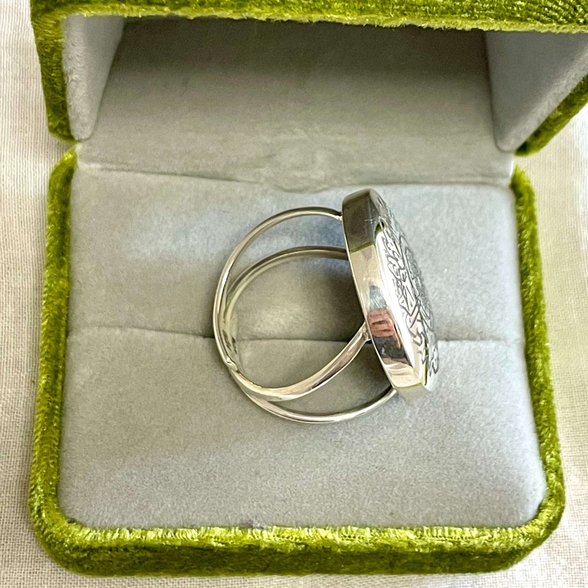 Arabic Calligraphy Bahá'í Burial Ring - Etsy