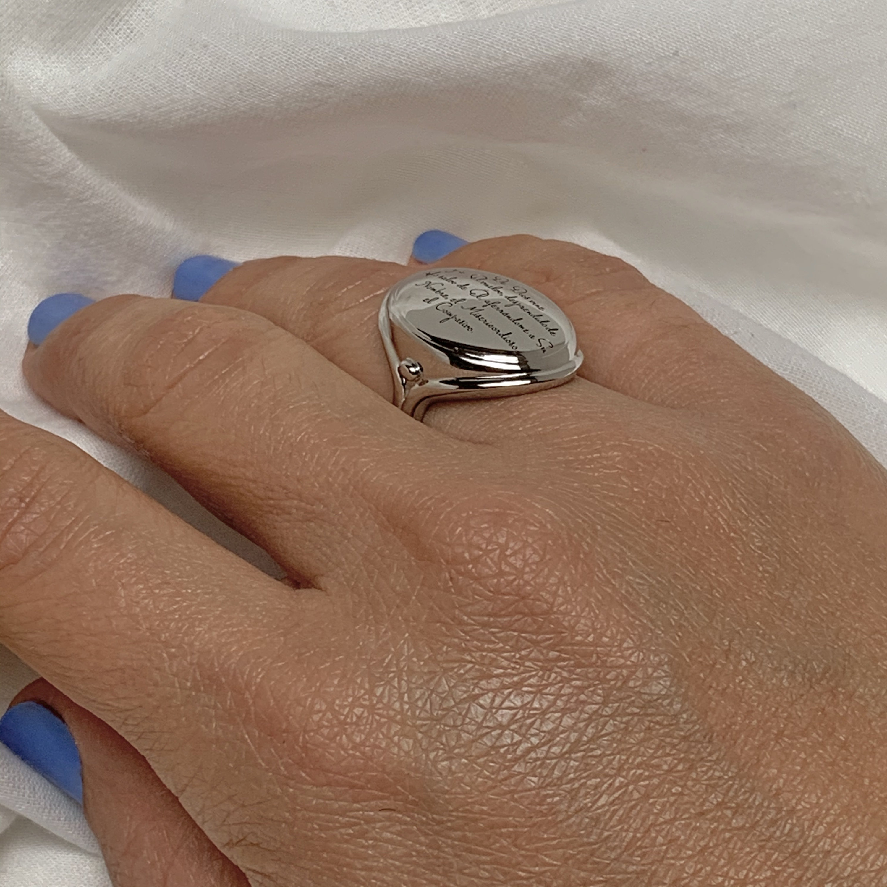 Oval Bahá'í Burial Ring Español - Etsy
