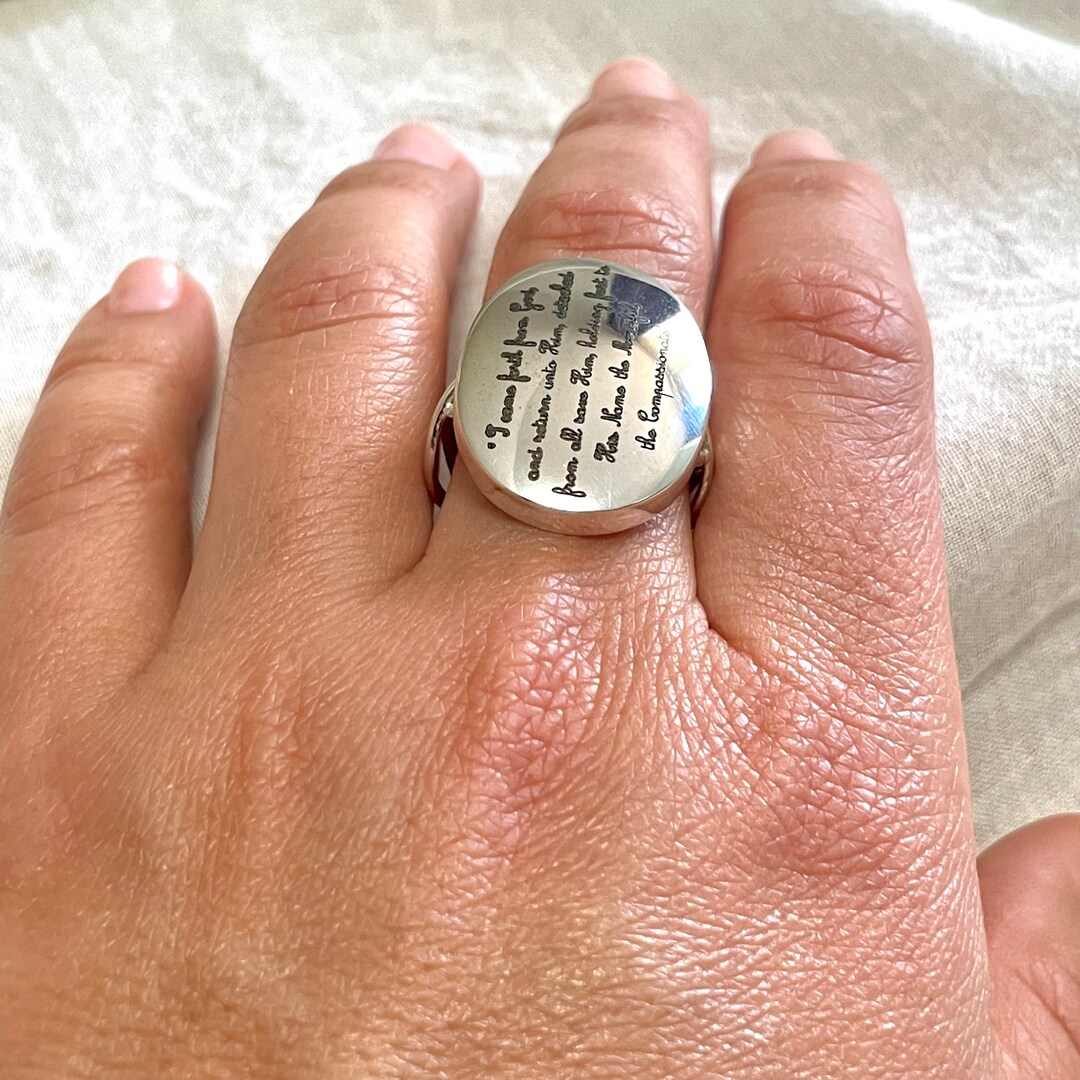 Infinity English Bahá'í Burial Ring - Etsy