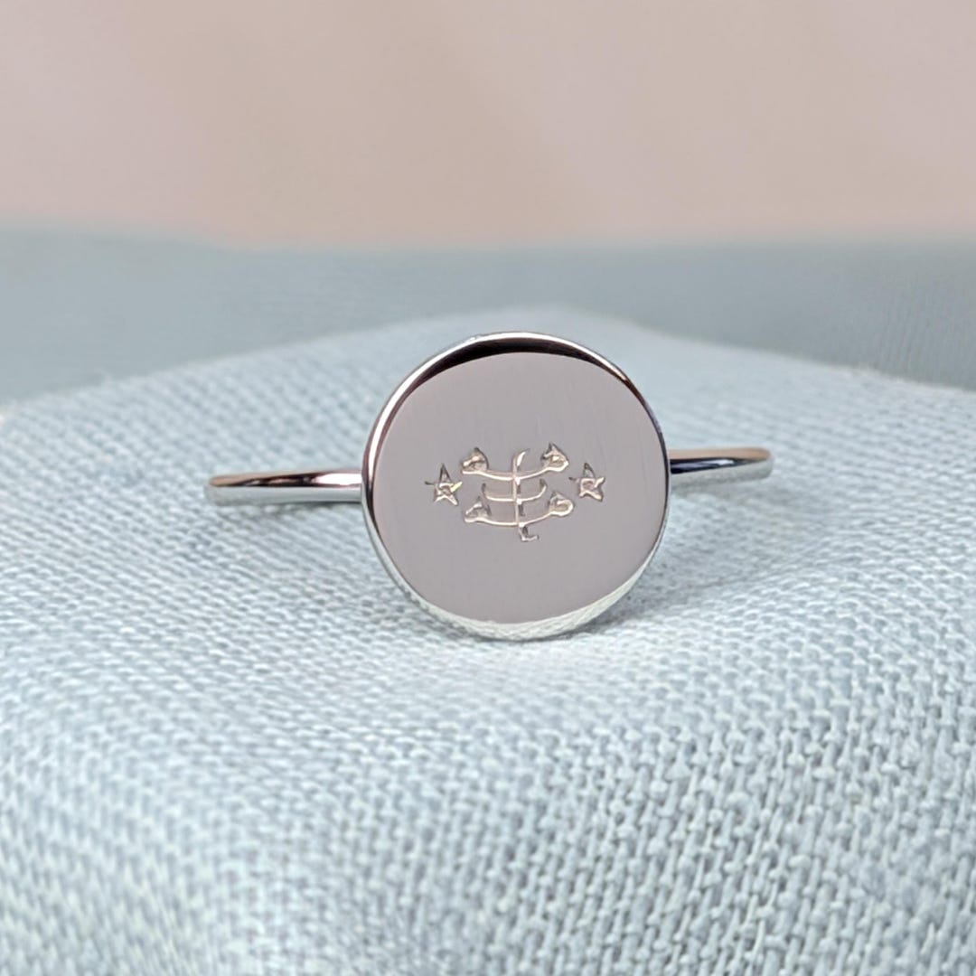 Fortitude Bahá'í Signet Ringstone Symbol Sterling Silver Ring - Etsy