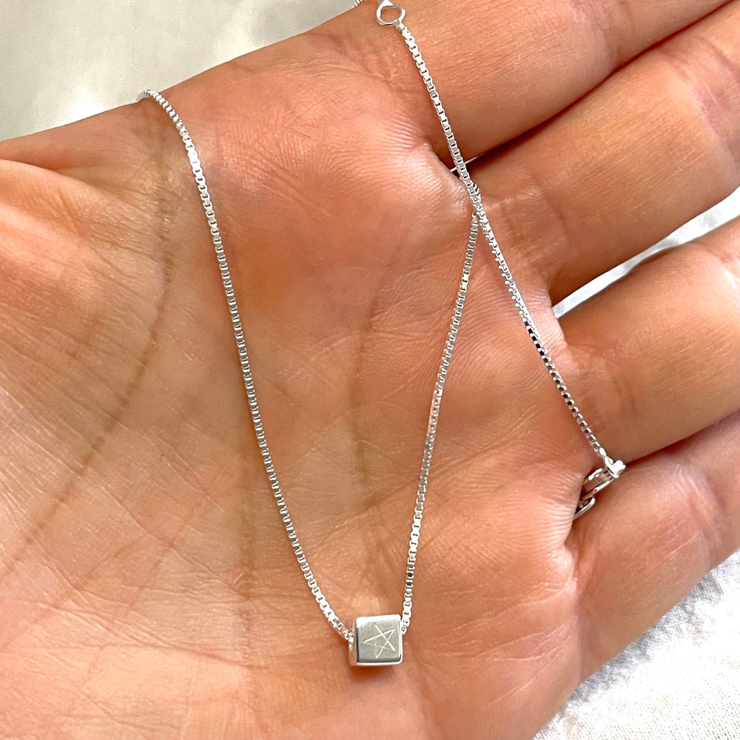 The Cube Bahá'í Necklace Ringstone Symbol and Greatest Name - Etsy