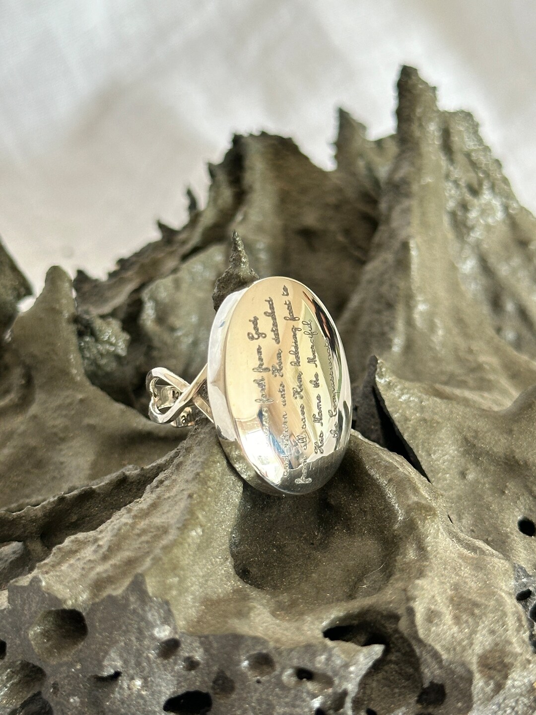 Infinity English Bahá'í Burial Ring - Etsy