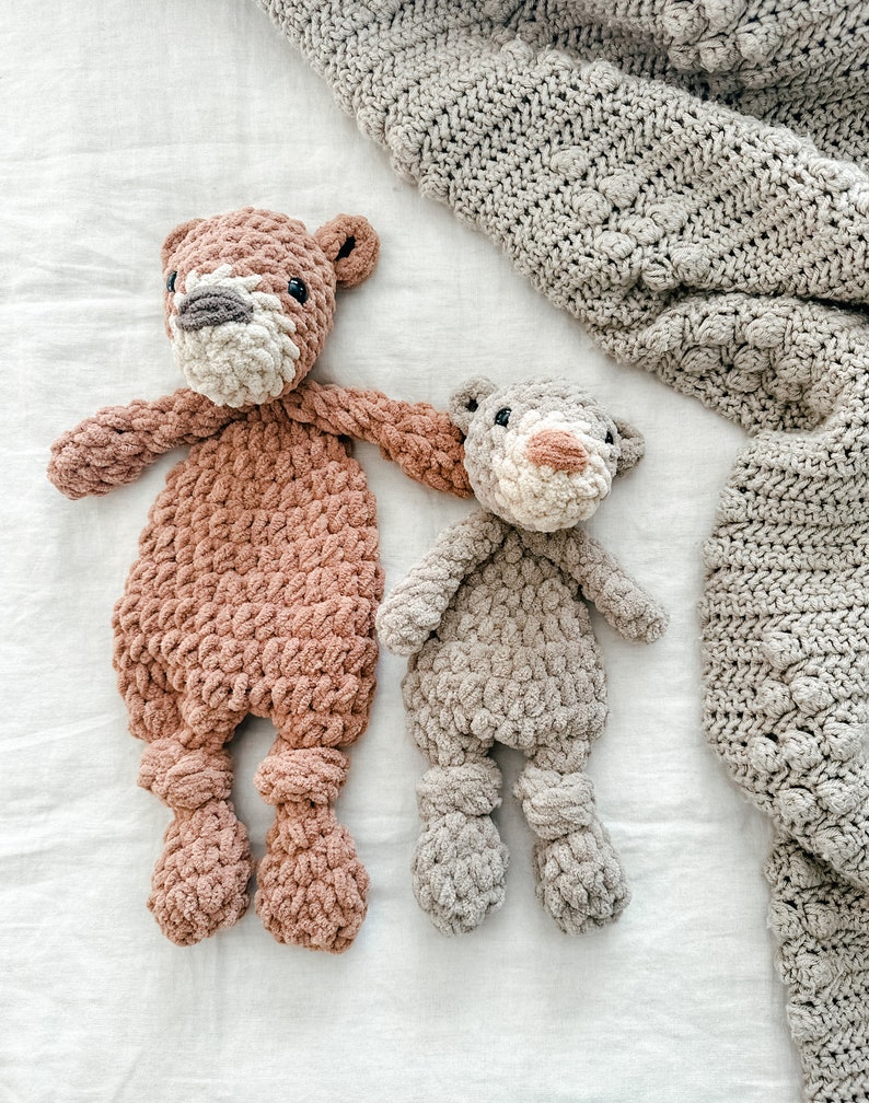 Mini Teddy Bear Snuggler | Baby Shower Gift | Crochet Animal Toy ...