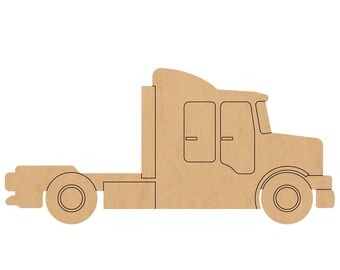 Semi Truck Wood Cutout - Etsy