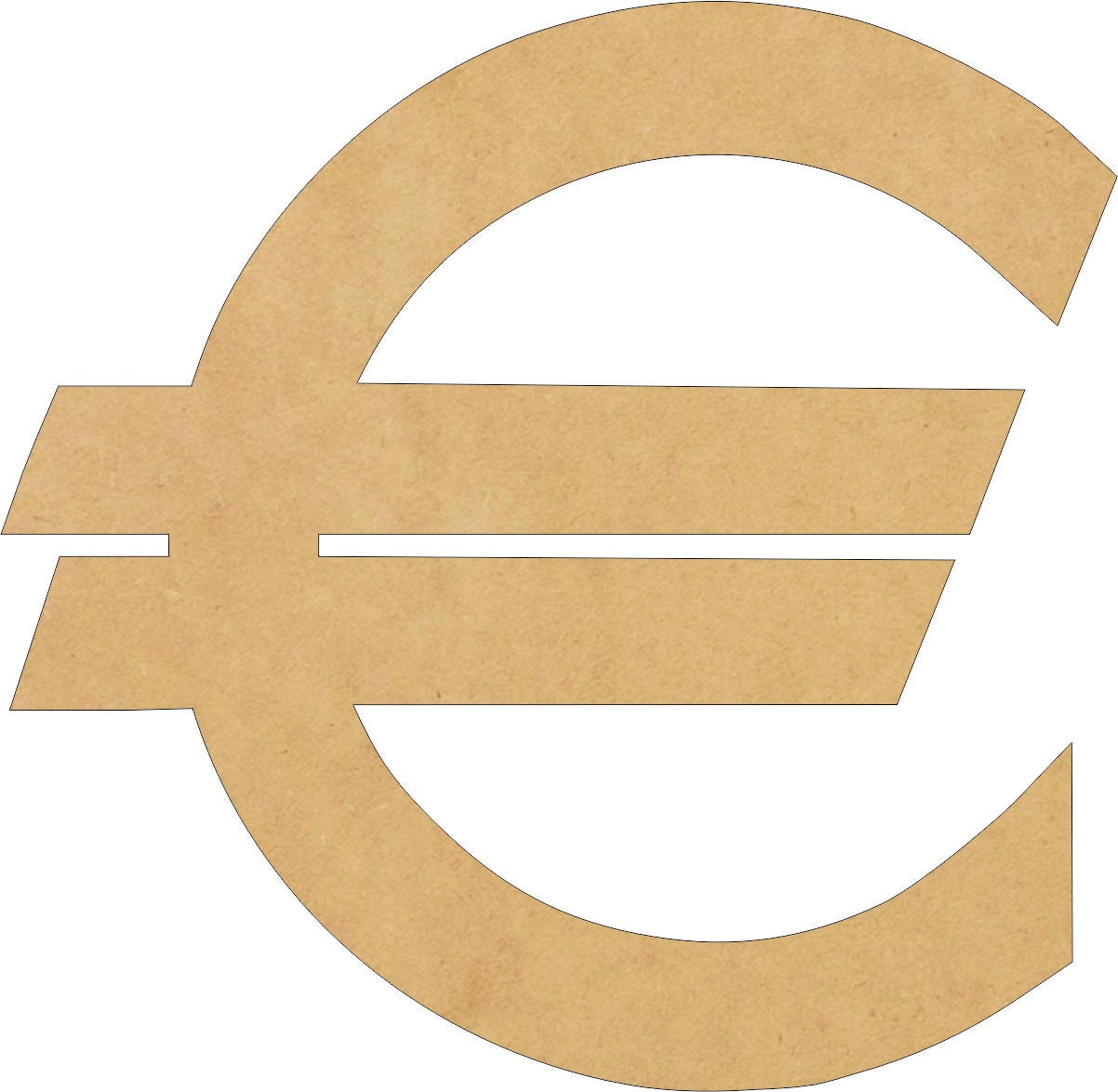 Wooden Euro Dollar Sign Craft Cutout Unfinished Paintable - Etsy