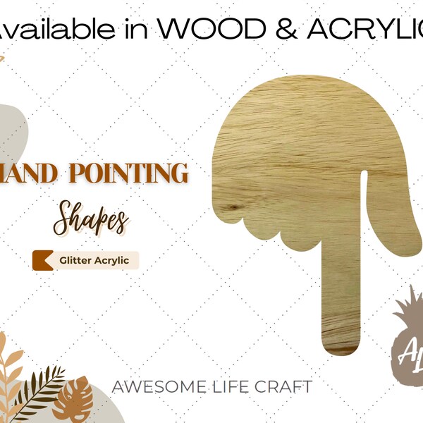 Wood Pointing Hand - Etsy