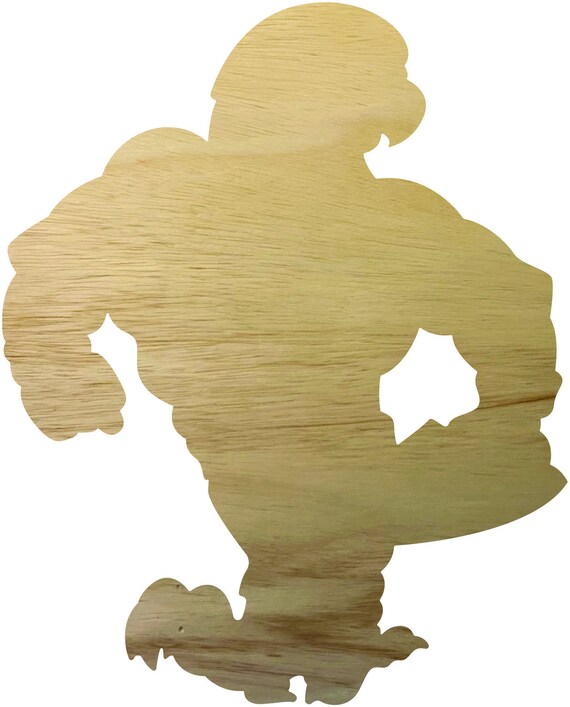 Wooden Hawk Mascot Shape Unfinished Real Wood Hawk Cutout - Etsy