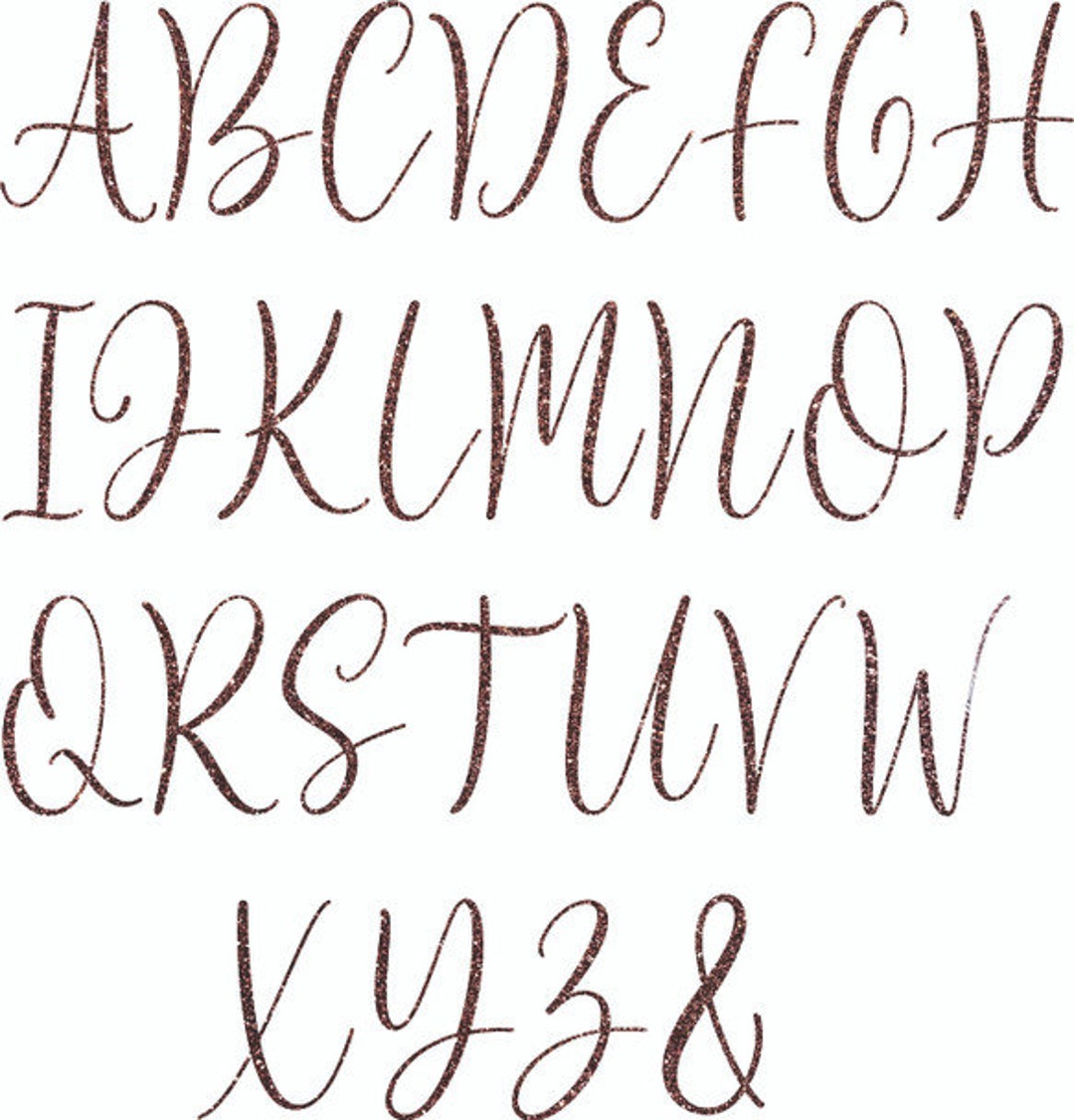 Acrylic Cursive Letters, Glitter Acrylic Letters, Acrylic Customized ...