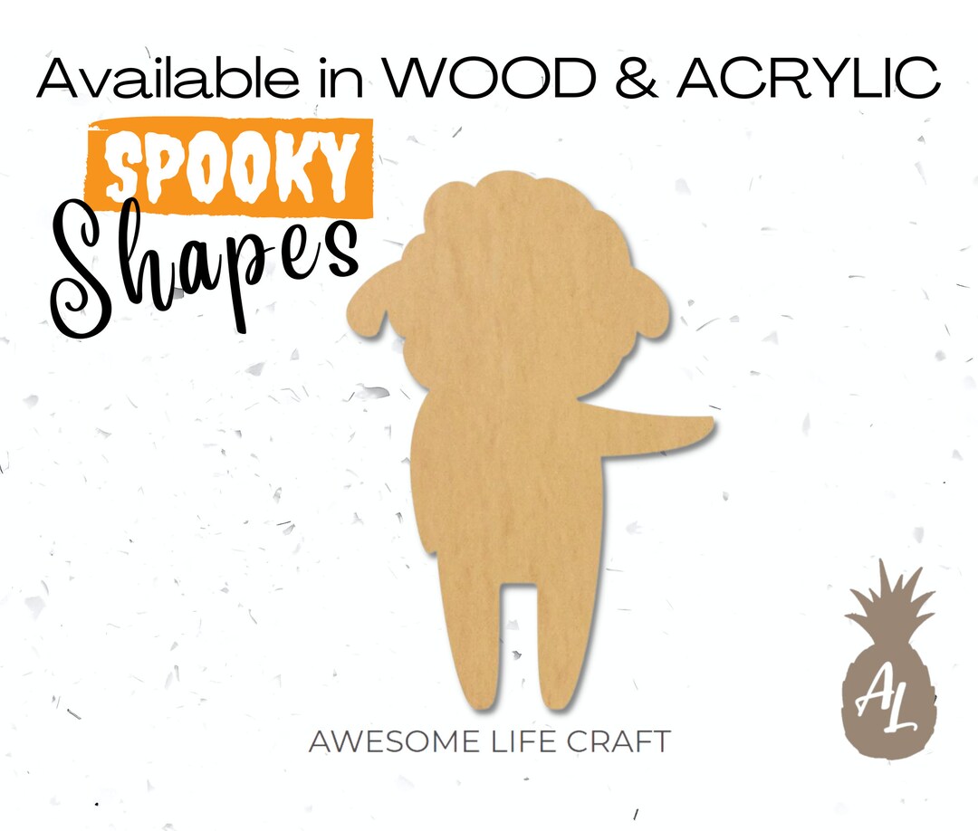 Unfinished Kid Halloween Costume Wood Shape, Blank Costume Custom ...