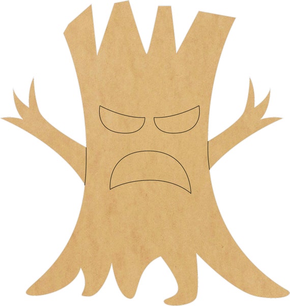 Wooden Creepy Tree Craft Shape Unfinished Halloween Wood DIY - Etsy