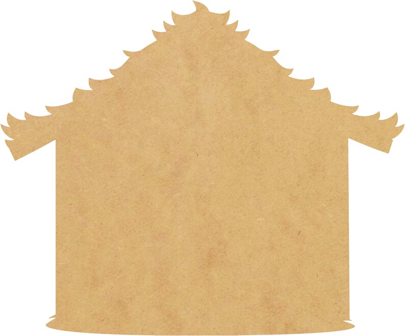 Wooden Nativity Stable Cutout: Unfinished Wood or Acrylic Shape - Etsy