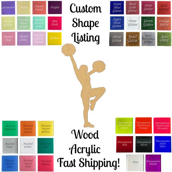Cheerleader Cutout - Etsy
