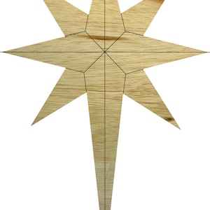 Wood Star of Bethlehem Shape: DIY Nativity Scene Craft - Etsy