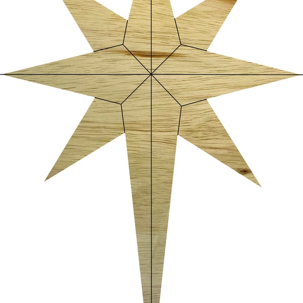 Wooden North Star - Etsy