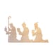 Unfinished Wood Three Kings Shape: Nativity Ornament Craft Cutout - Etsy