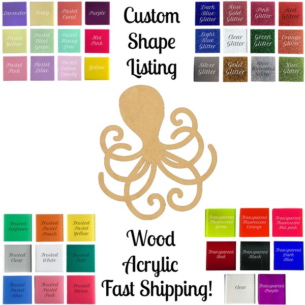 Wooden Octopus - Etsy