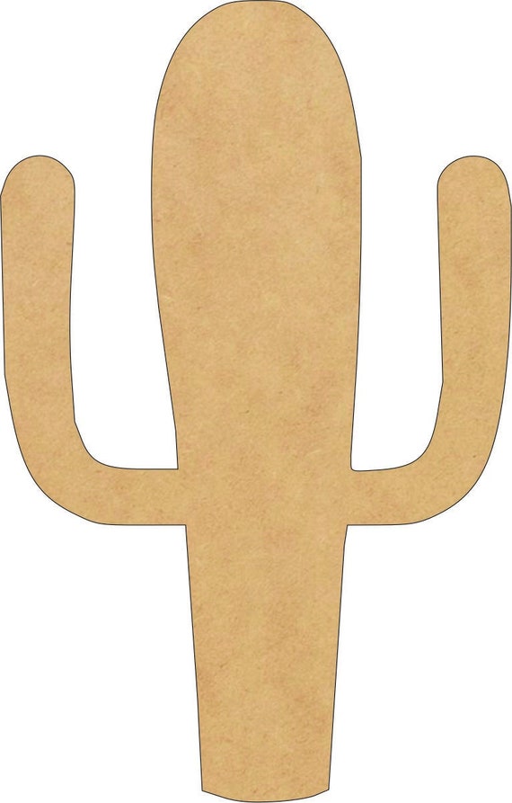 Wooden Cactus Western Cutout Unfinished Wood Blank Western - Etsy