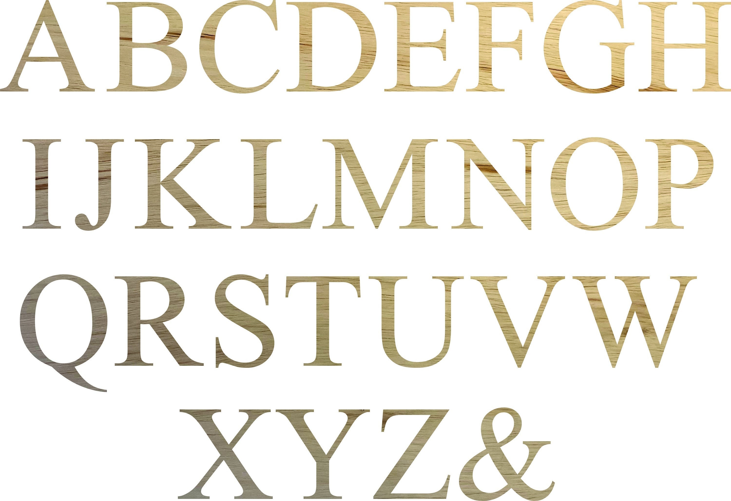 Roman Alphabet A Z