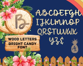 Wooden Cursive Letters Paintable Wall Hanging Craft Letter | Etsy