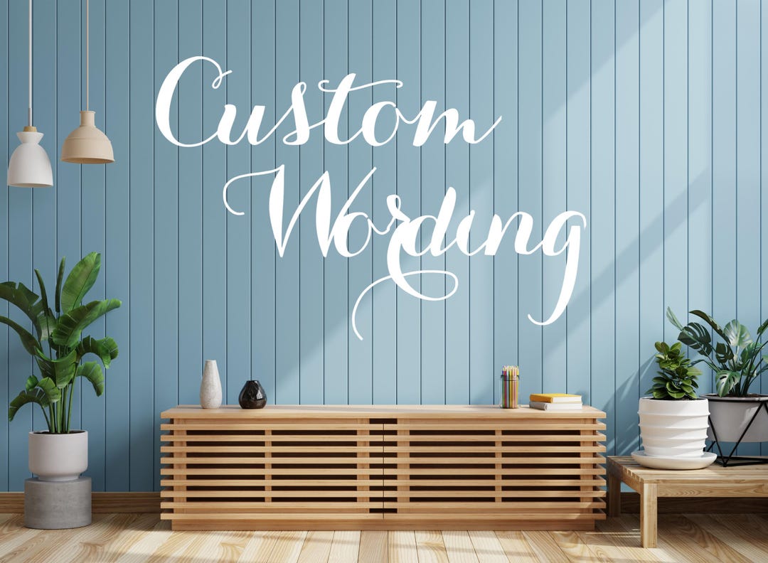 Personalized Cursive Wood Word Sign: Custom Name Wall Decor - Etsy