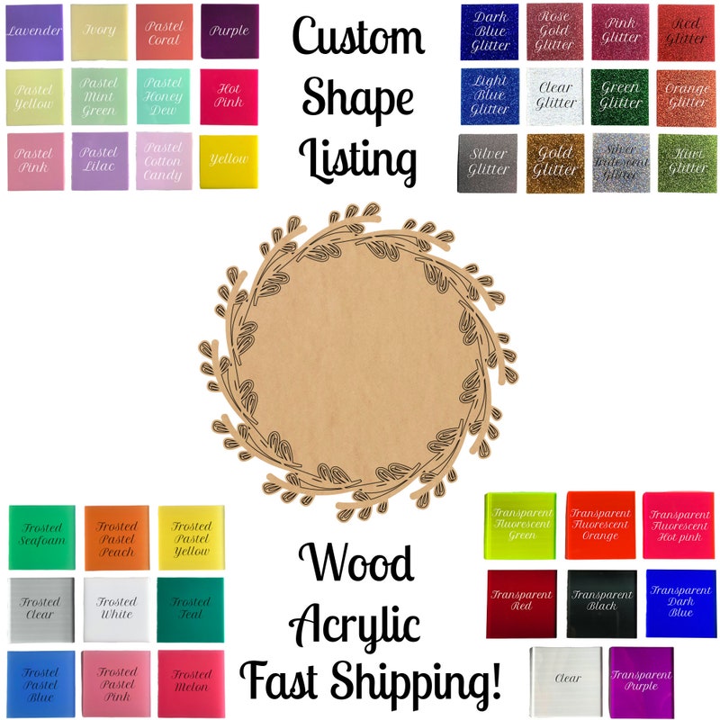Wooden Wreath Forms - Etsy