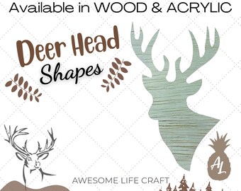 8 PT BUCK Unfinished Wooden Craft Shape, Do It Yourself, Wooden Buck ...