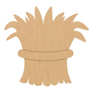 Fall Haystack Wooden Shape, Unfinished Hay Farm Craft, Blank Engraved ...