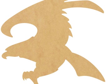 Wood Hawk Head Cutout Mascot Wood Craft Shape Hawk Acrylic - Etsy