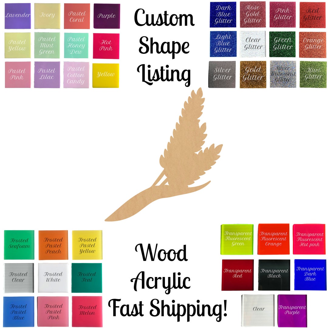 Fall Wood Wheat Grain Cutout, Paintable Blank Grain Shape, Acrylic Fall ...