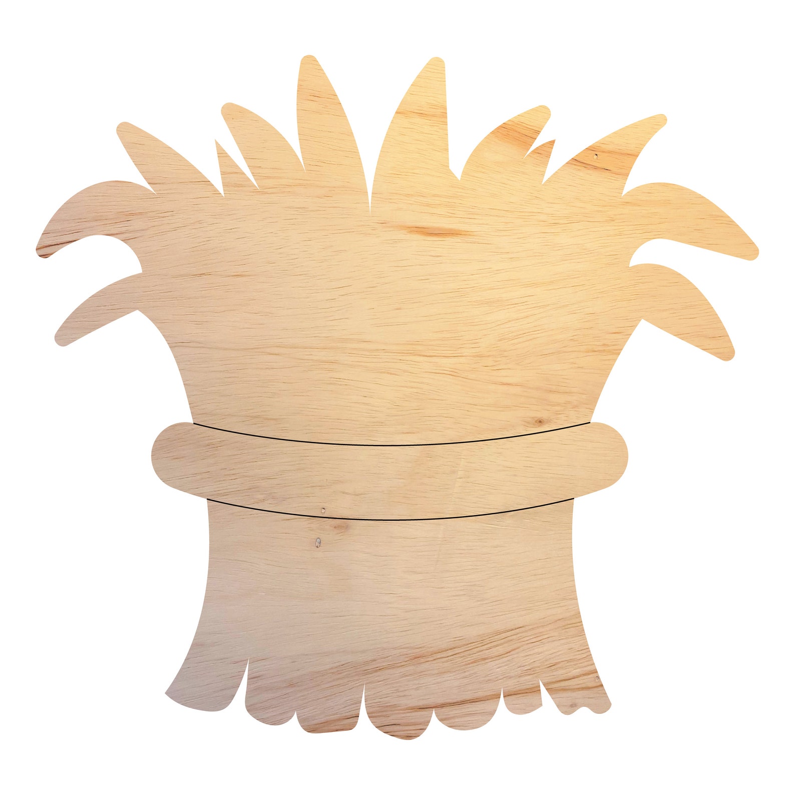 Fall Haystack Wooden Shape, Unfinished Hay Farm Craft, Blank Engraved ...