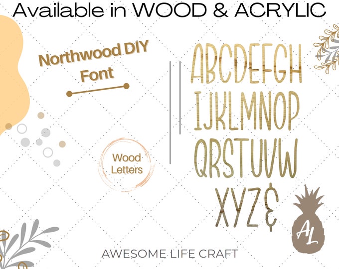 WELCOME Sign Letters - Times New Roman - 6 Inch Letters, Wall Hanging ...