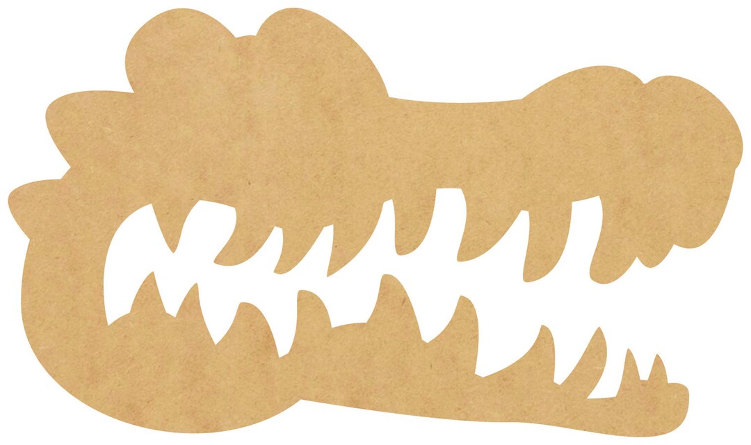 Alligator Head Craft Cutout Unfinished Wood Gator Shape - Etsy