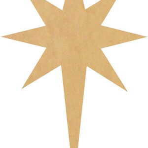 Star of Bethlehem Craft Cutout: Wood or Acrylic Nativity Scene Shape - Etsy