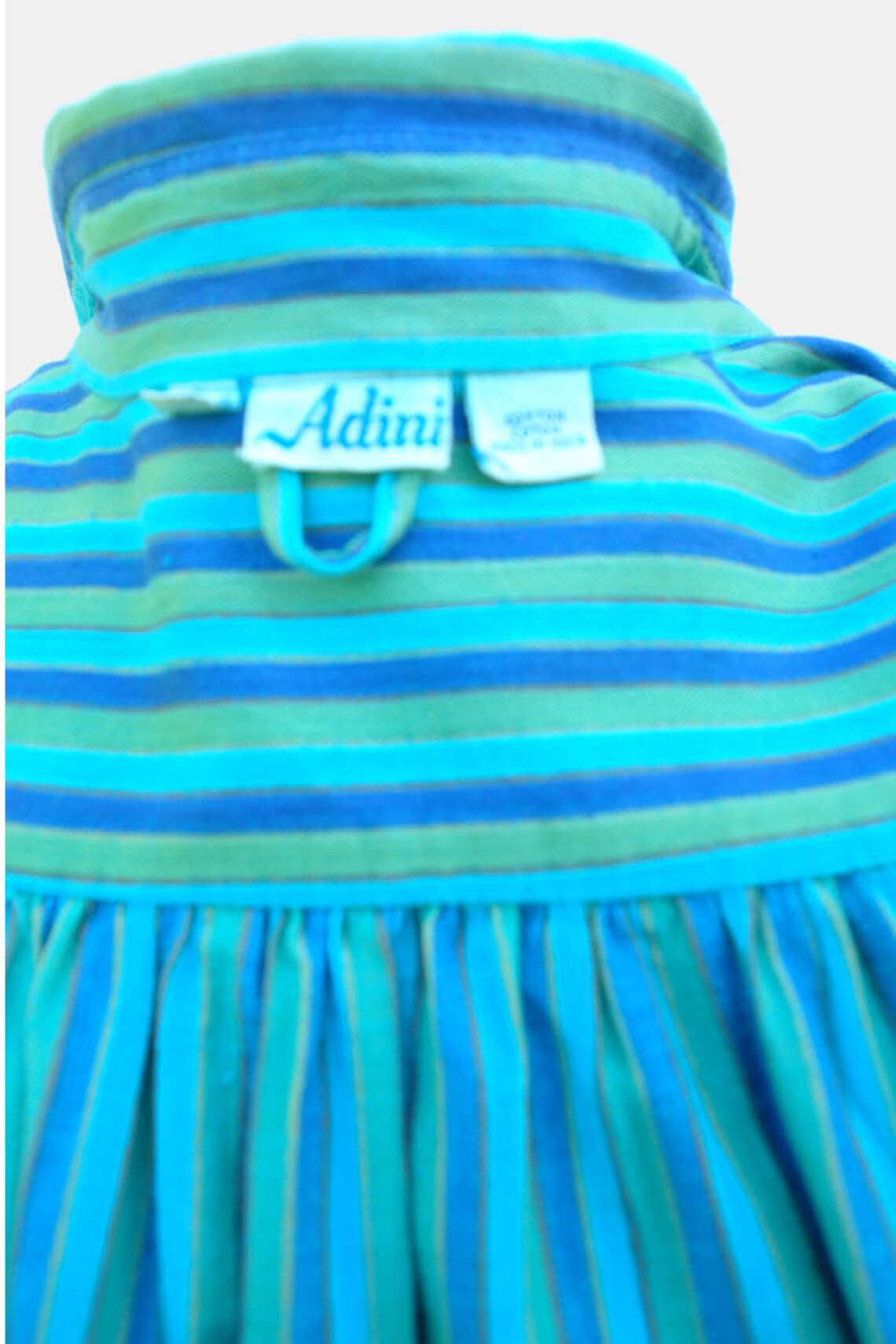 ADINI Vintage Kaftan Maxi Dress Striped India Cotton 1970s - Etsy