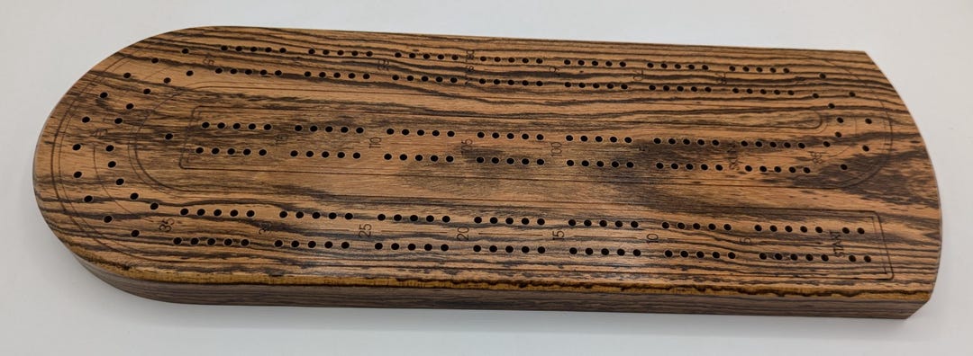 Bocote Large Format Exotic Wood Cribbage Board - Etsy