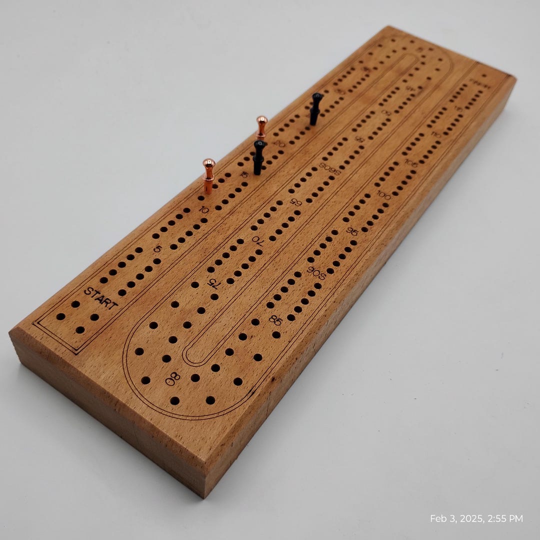 Solid Jobillo Cribbage Board - Etsy