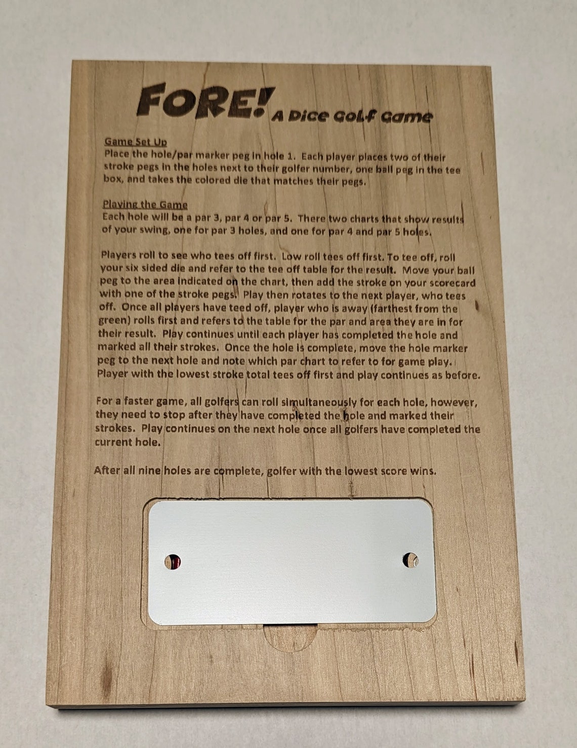 Fore A Golf Dice Game - Etsy