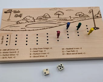 Fore! A Golf Dice Game - Etsy