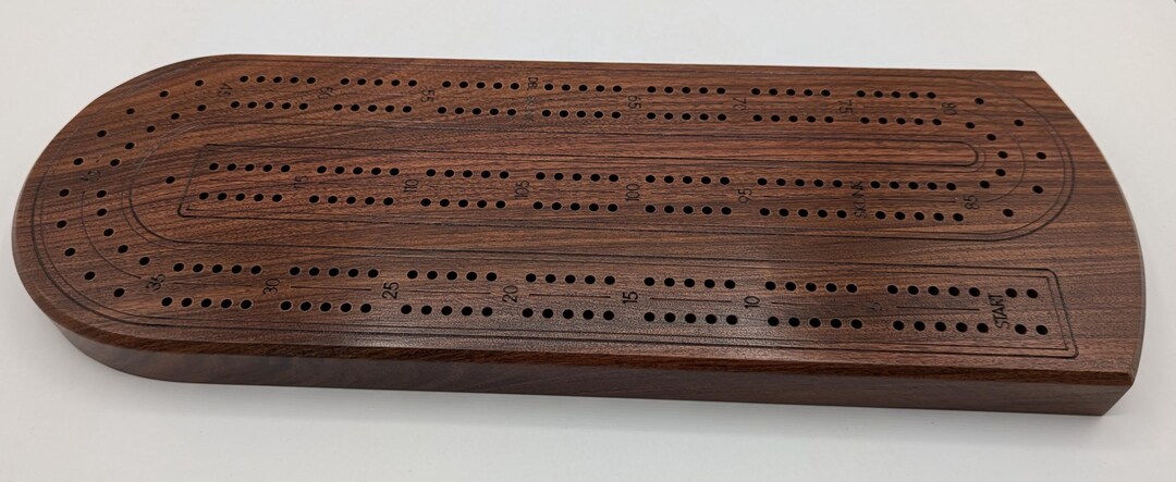 Rosewood Large Format Exotic Wood Cribbage Board - Etsy